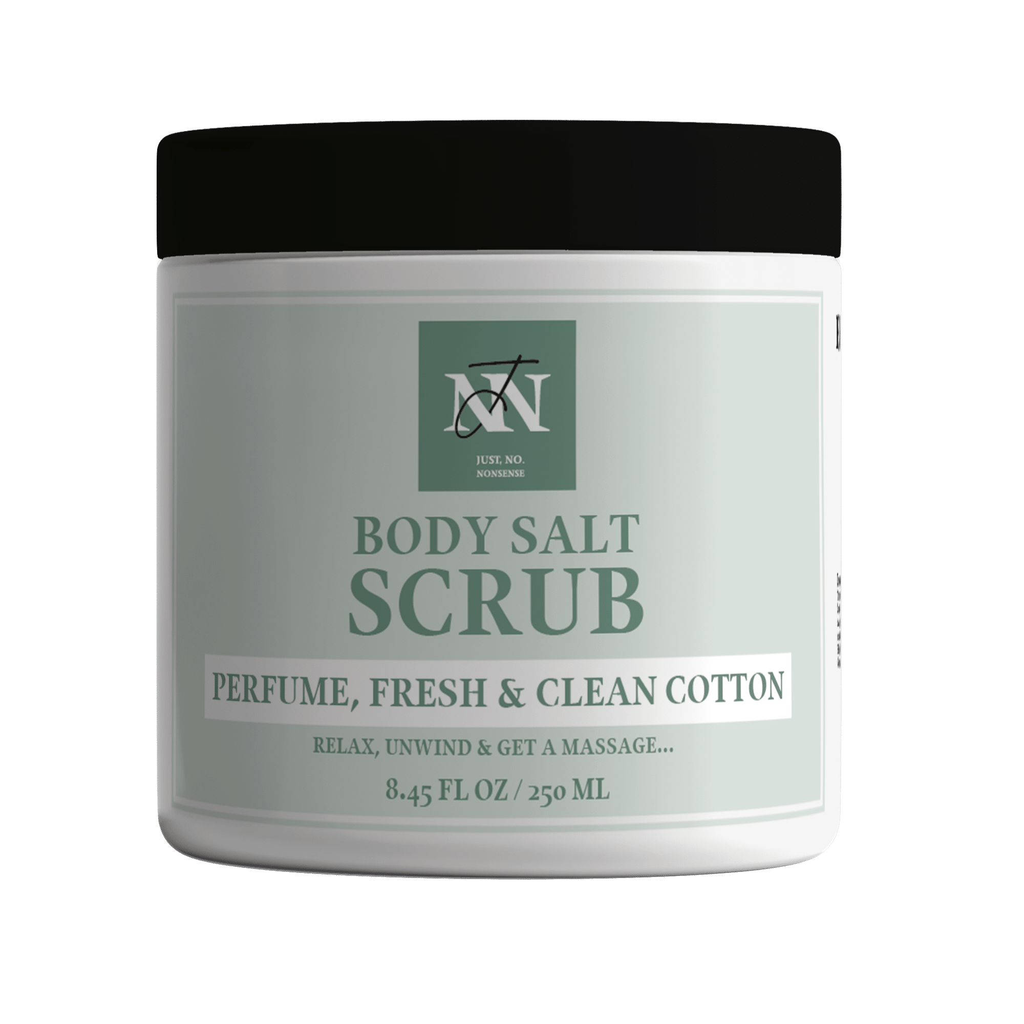 Body Salt Scrub Fresh Cotton | Just No Nonsense
